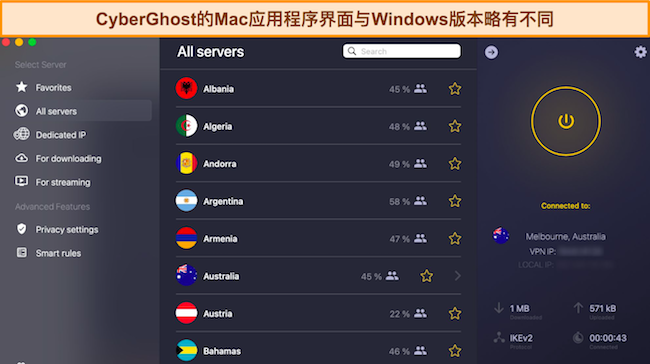 CyberGhost VPN 評價2024：100%安全，但是要注意